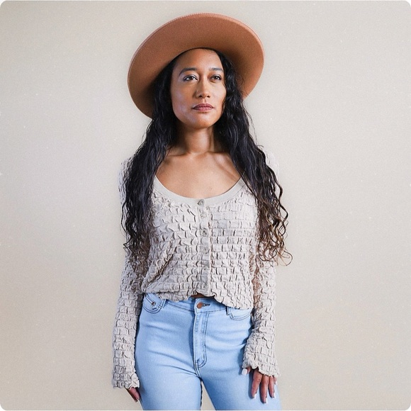 Sweaters | New Tattered Rose Button Down Statement Top | Poshmark